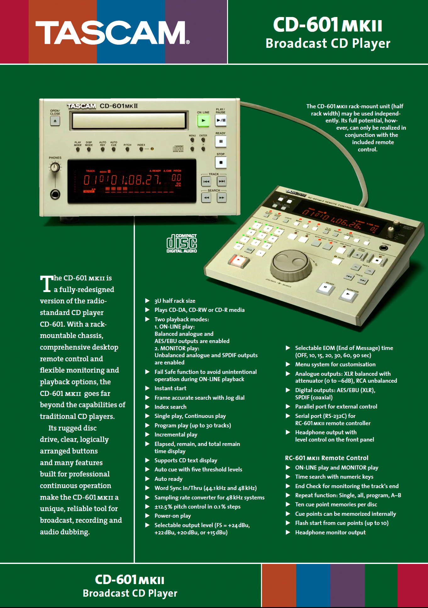 Tascam CD 601 MK II | Hifi-Wiki