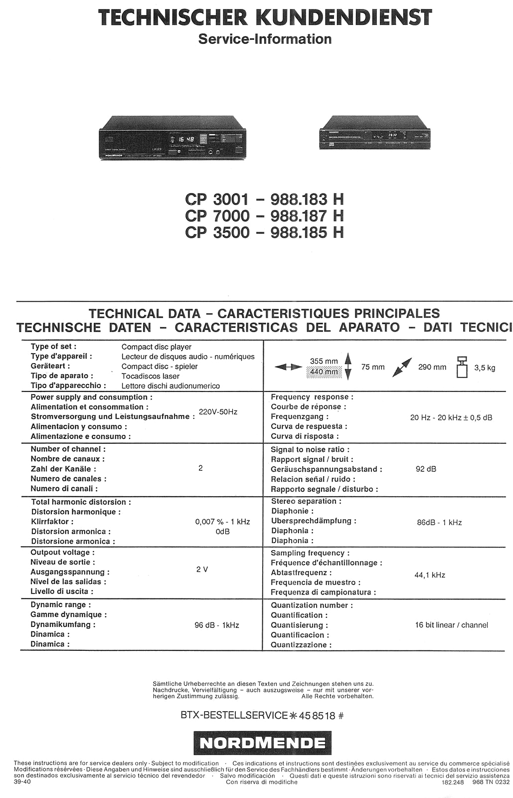 Nordmende CP 7000 | Hifi-Wiki
