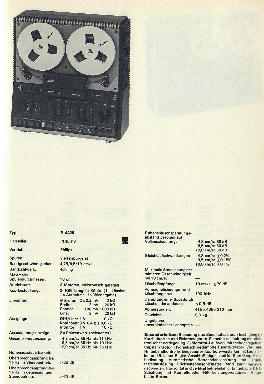 Philips N4420 | Hifi-Wiki