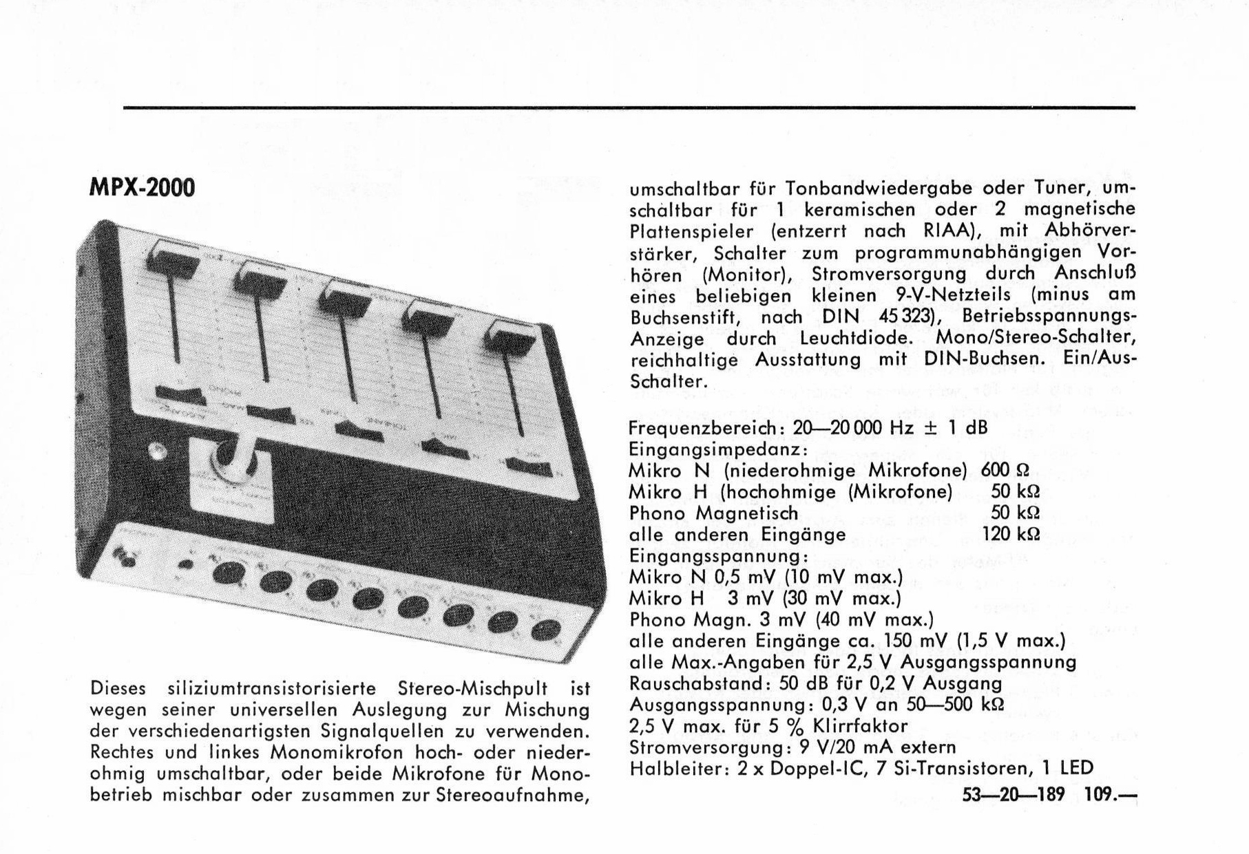 Monacor MPX-2000 | Hifi-Wiki