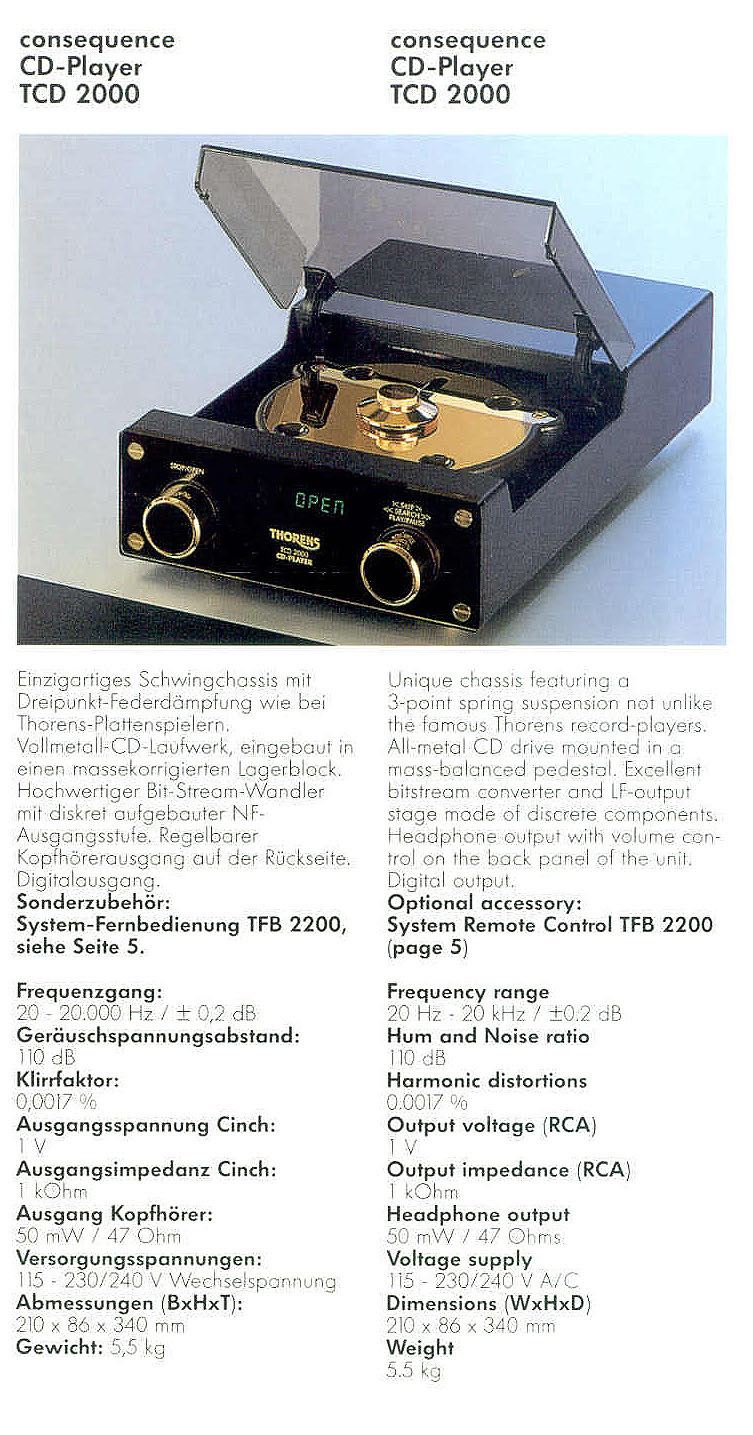 Thorens TCD 2000 | Hifi-Wiki