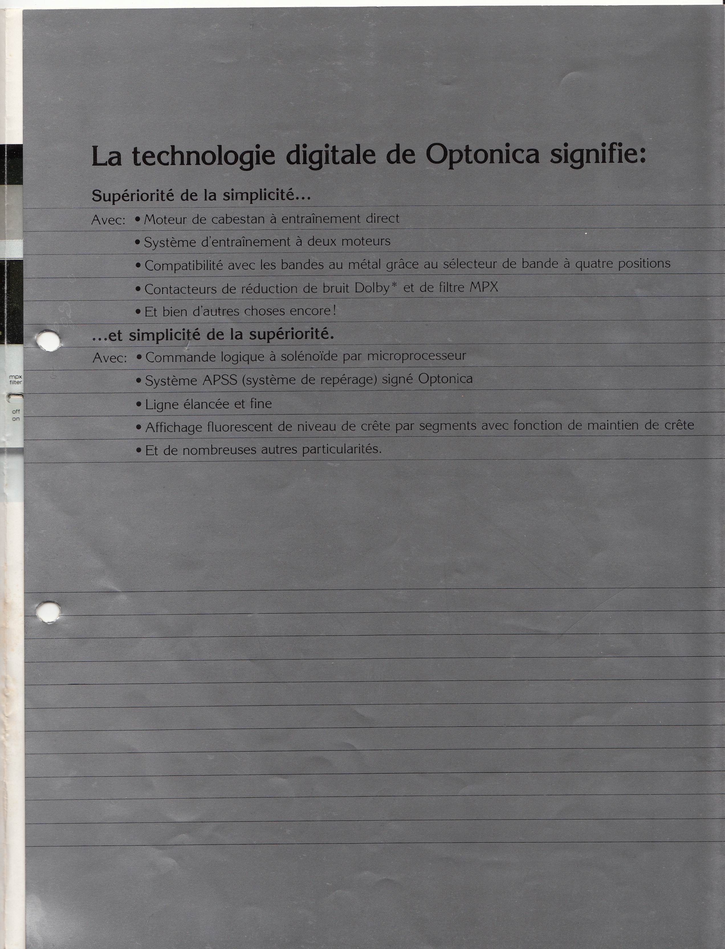 Optonica RT-7000 | Hifi-Wiki