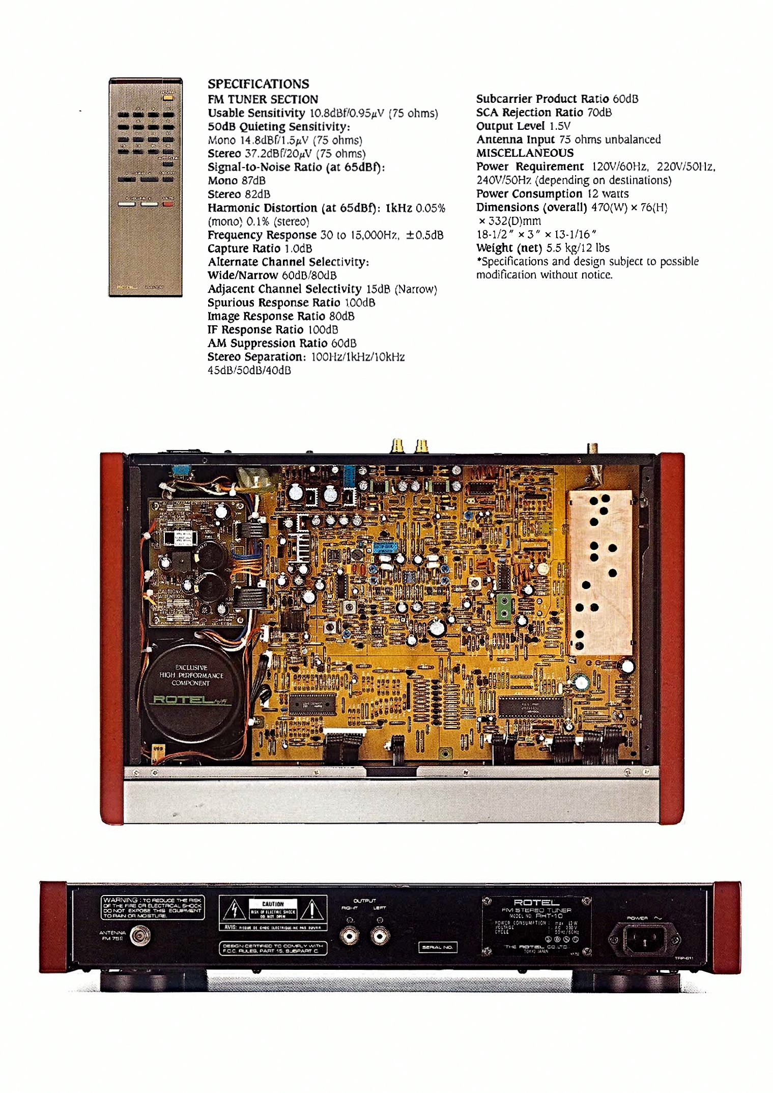 Rotel RHT-10 | Hifi-Wiki