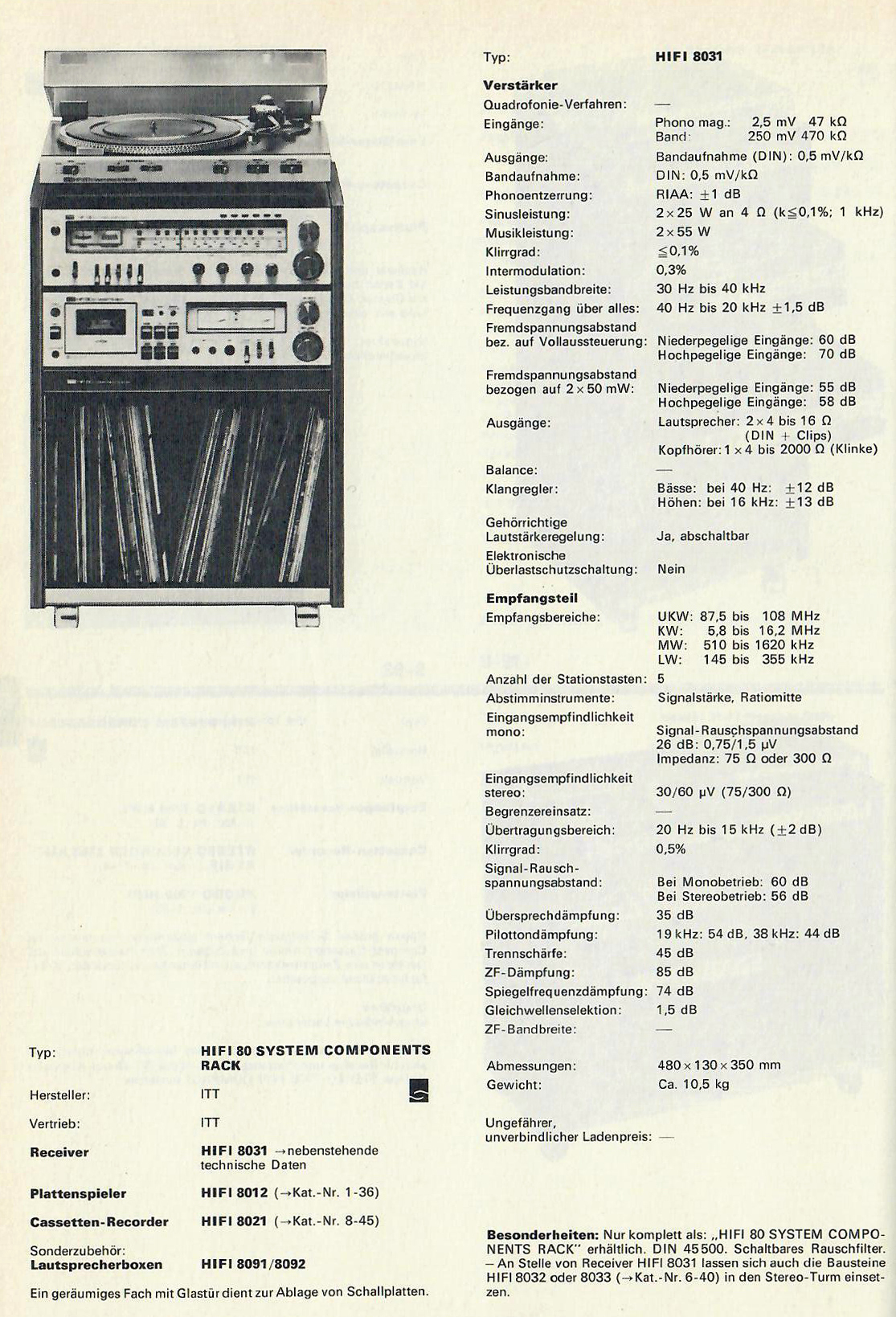 ITT 8031 | Hifi-Wiki