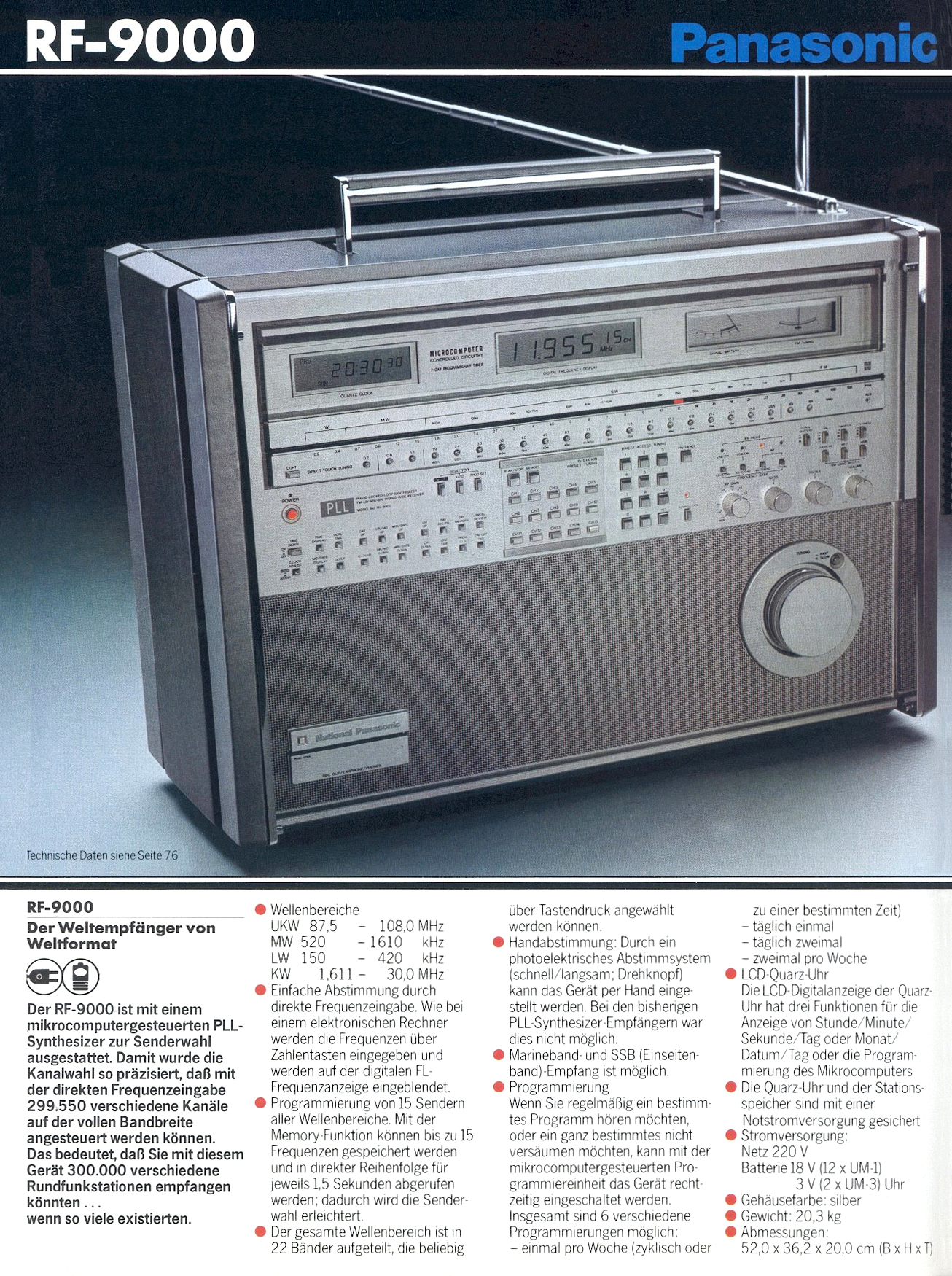 Panasonic RF-9000 | Hifi-Wiki