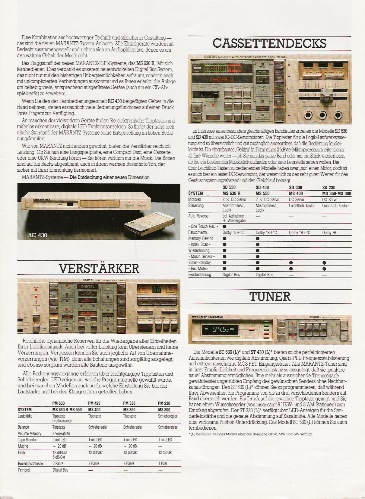 Marantz RC 430 | Hifi-Wiki