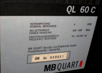 MB Quart QL 60 C | Hifi-Wiki