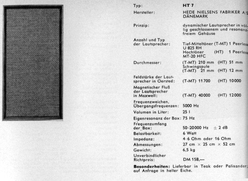 Rank Arena HT 7 | Hifi-Wiki