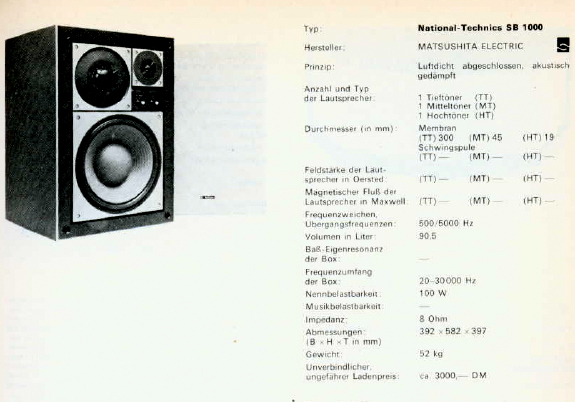 Technics SB-1000 | Hifi-Wiki