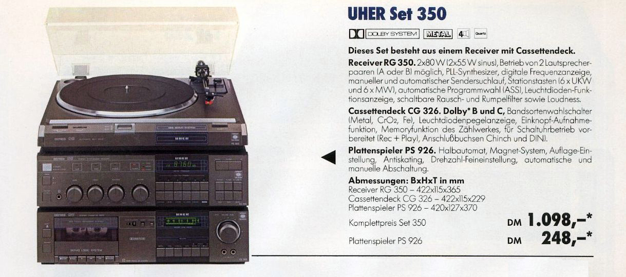 Uher RG 350 | Hifi-Wiki