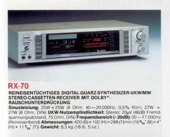 Pioneer RX-70 | Hifi-Wiki