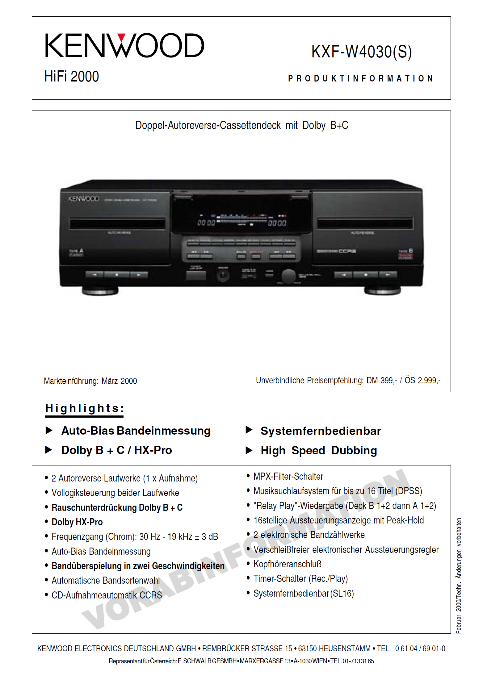 Kenwood KXF-W 4030 | Hifi-Wiki