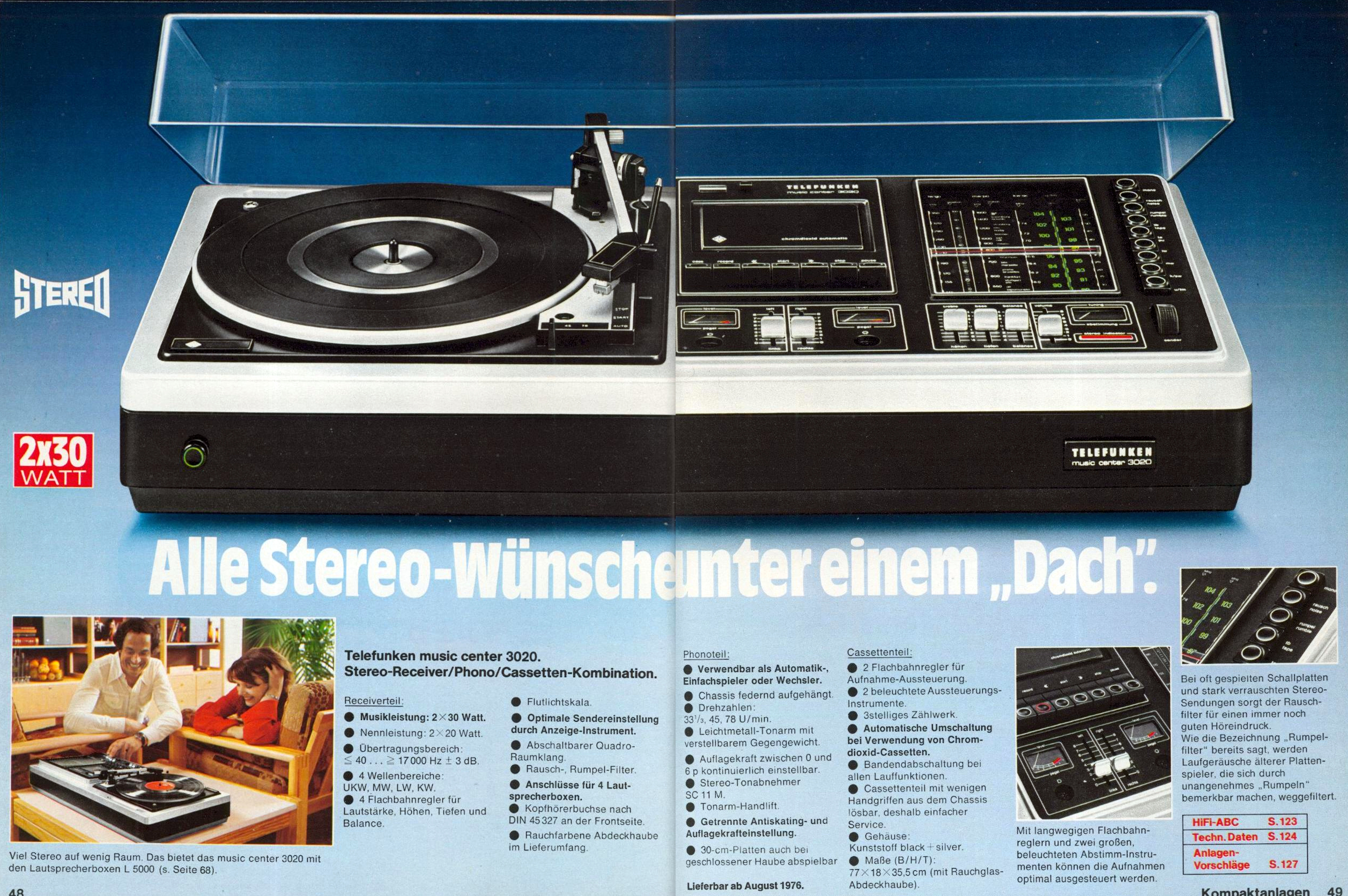 Telefunken 3020 Music Center | Hifi-Wiki