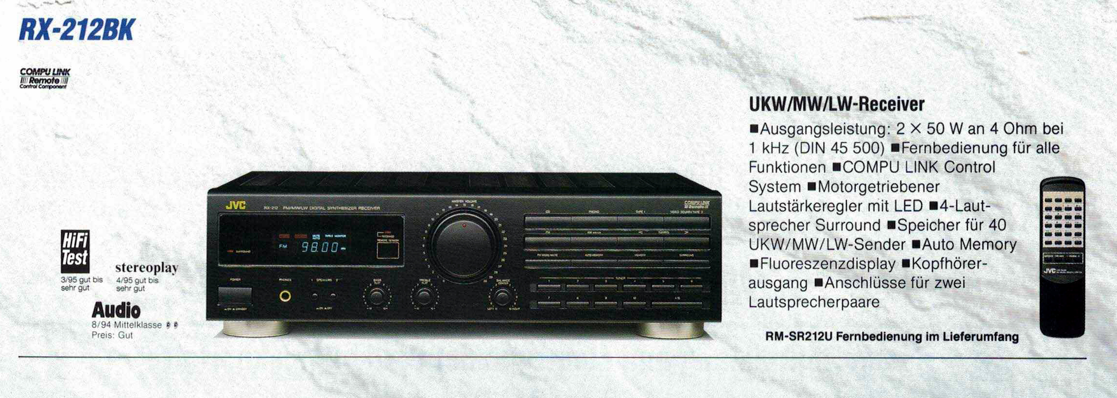 JVC RX-212 | Hifi-Wiki