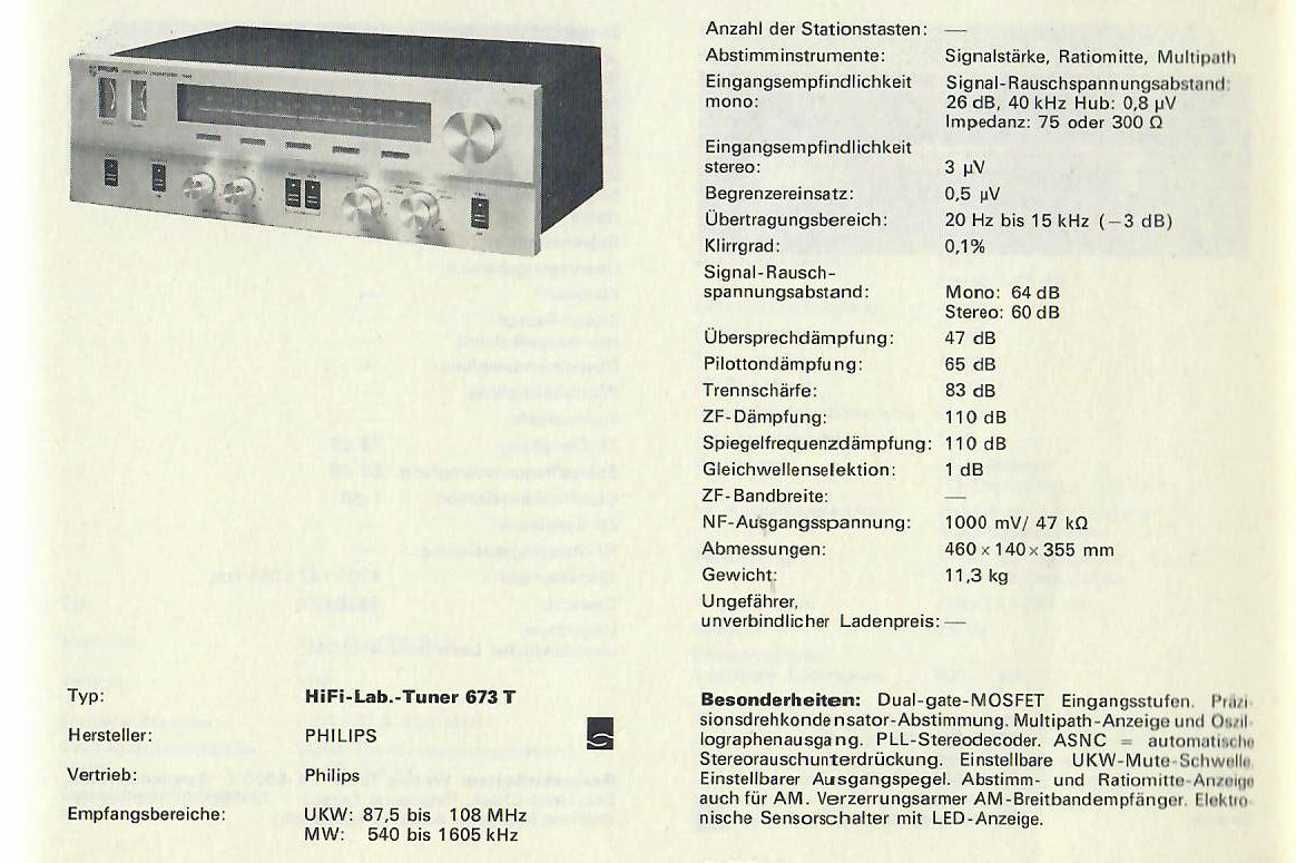 Philips AH 673 T | Hifi-Wiki