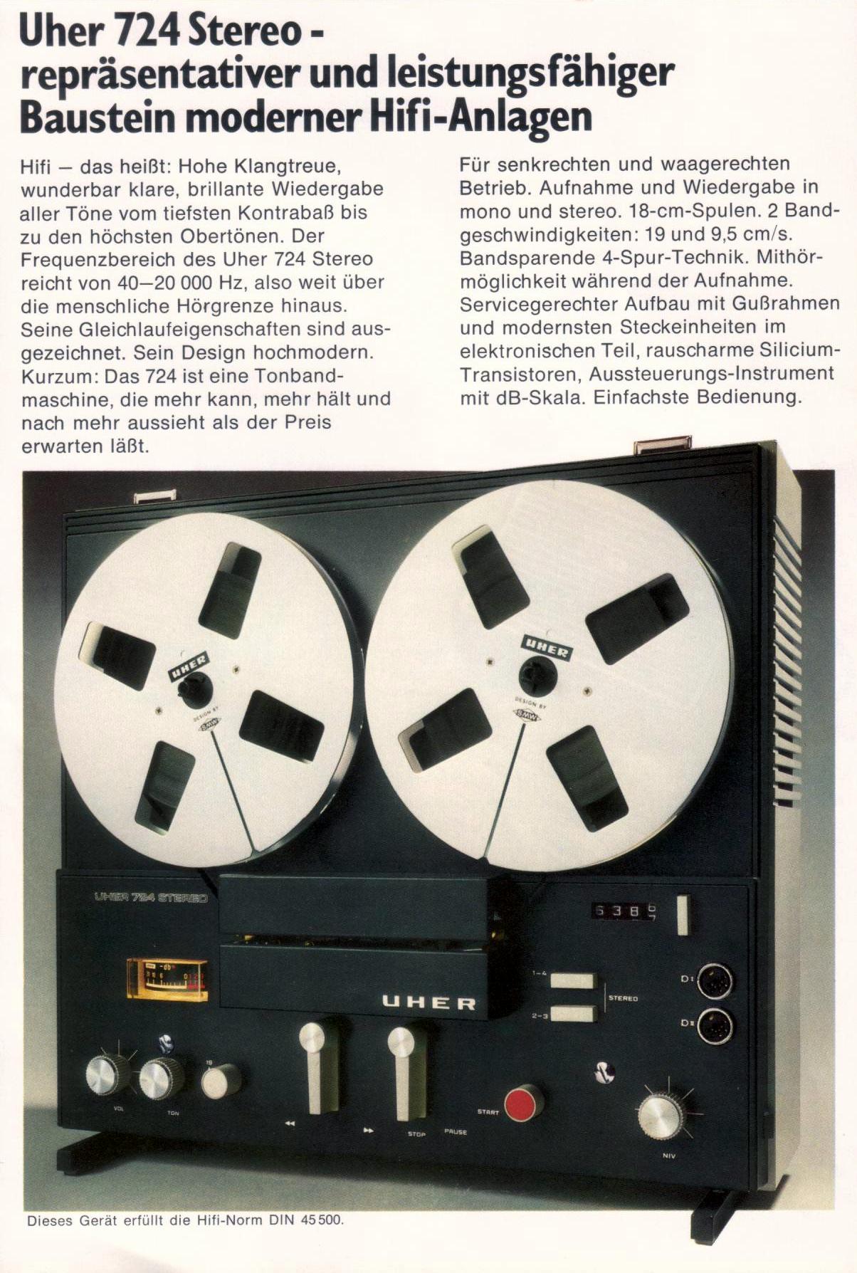 Uher 724 Stereo | Hifi-Wiki