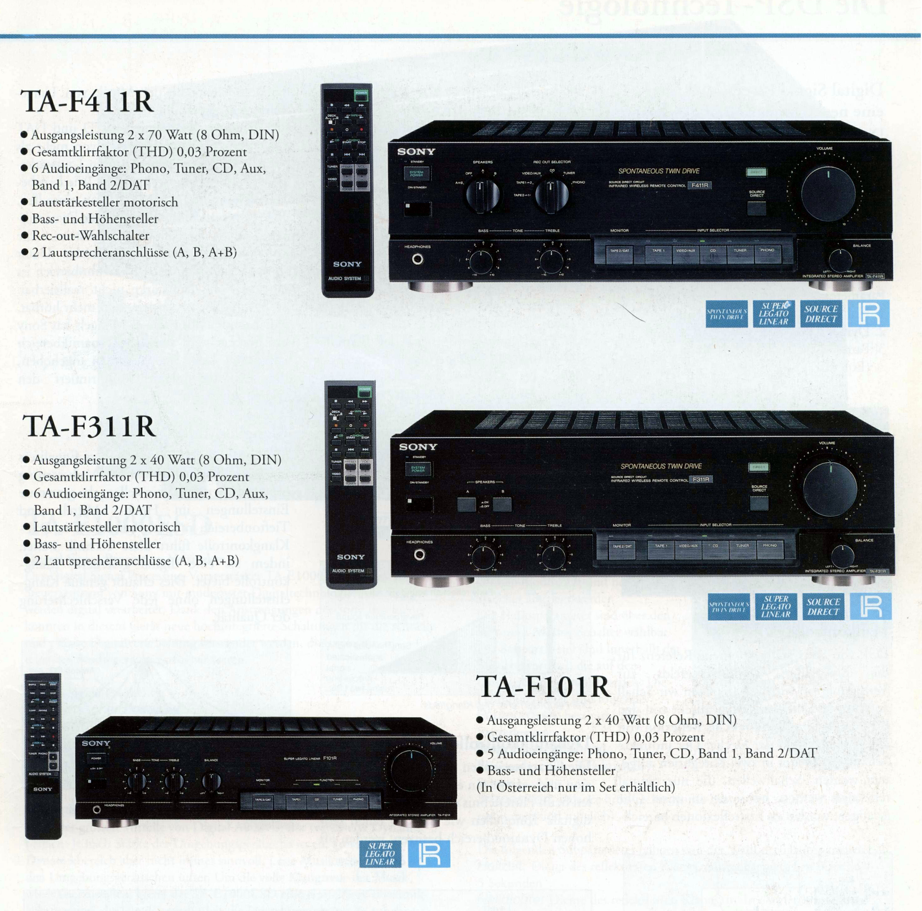 Sony TA-F 411 R | Hifi-Wiki