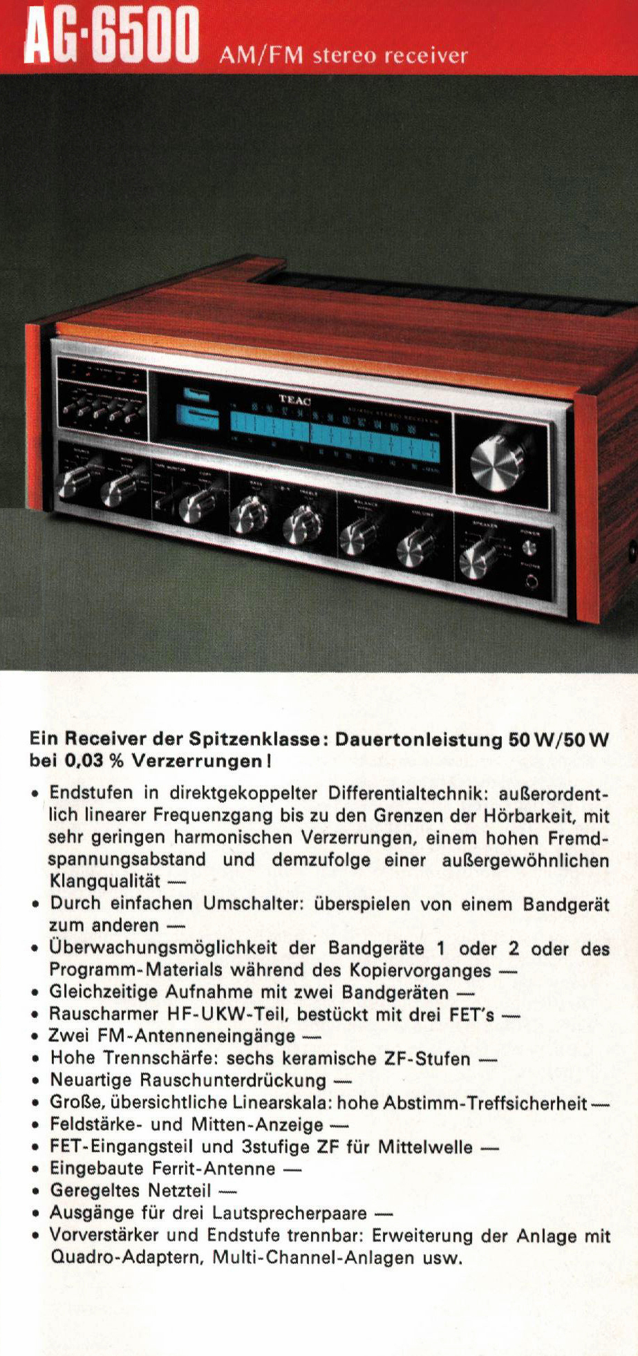 Teac AG-6500 | Hifi-Wiki