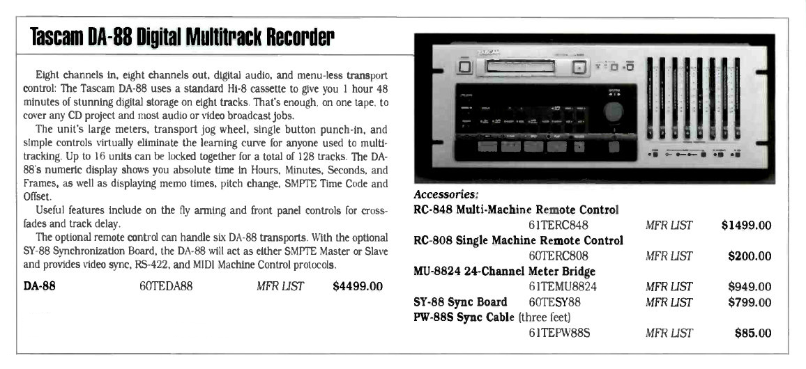 Tascam DA-88 | Hifi-Wiki