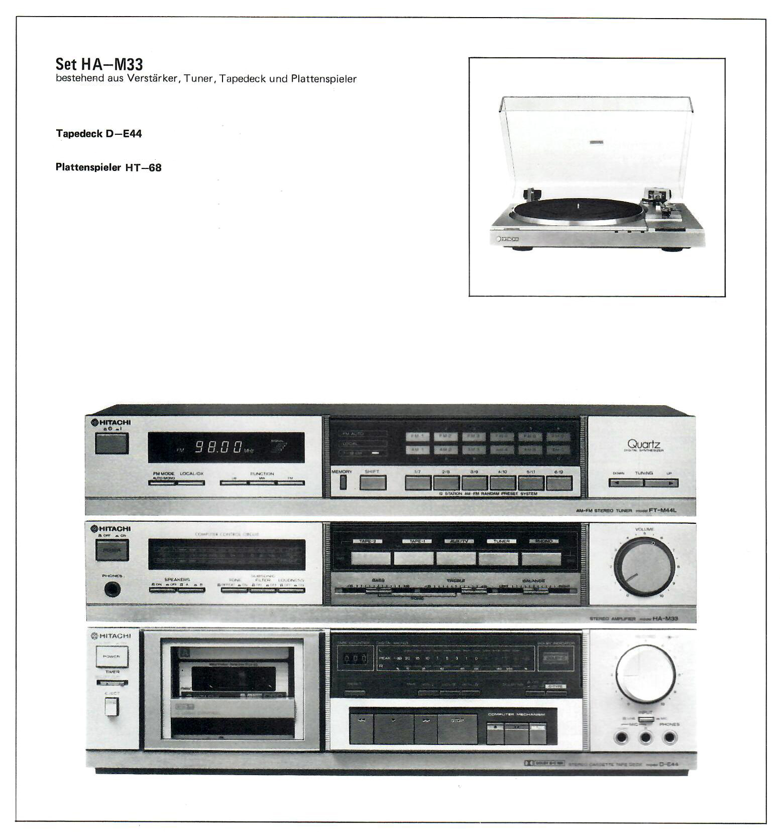 Hitachi HA-M 33 | Hifi-Wiki