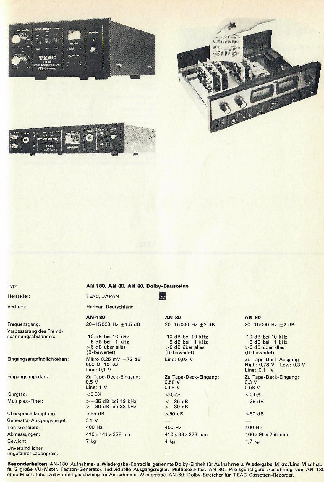 Teac AN-180 | Hifi-Wiki