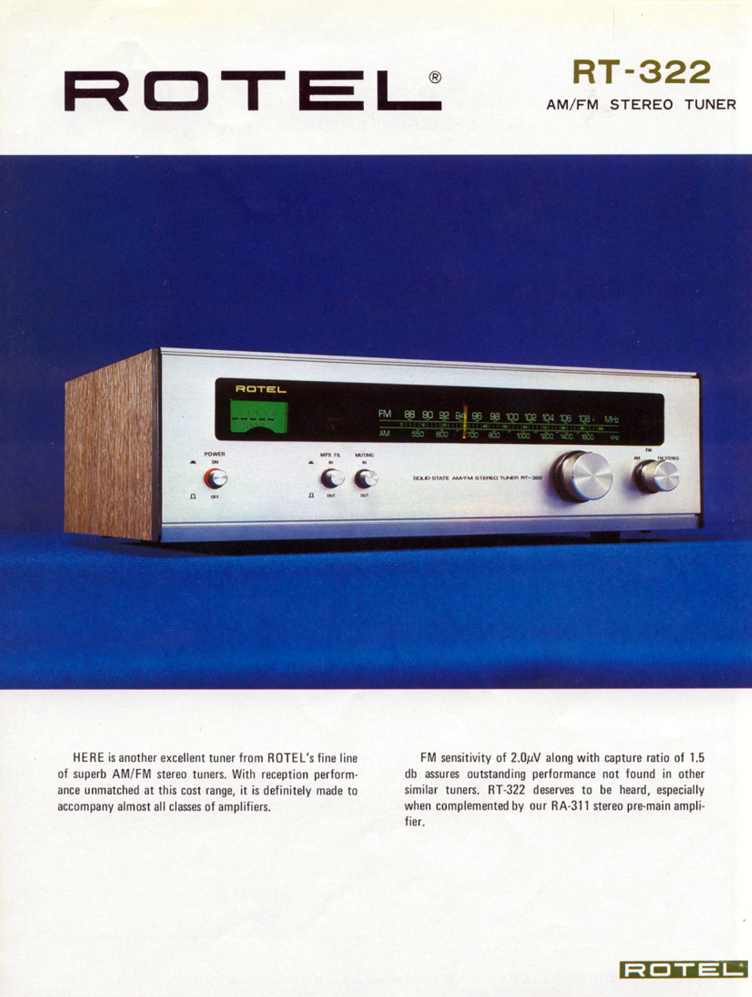 Rotel RT-322 | Hifi-Wiki