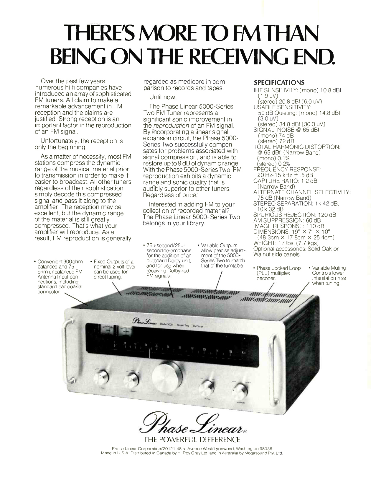 Phase Linear Model 5000 | Hifi-Wiki