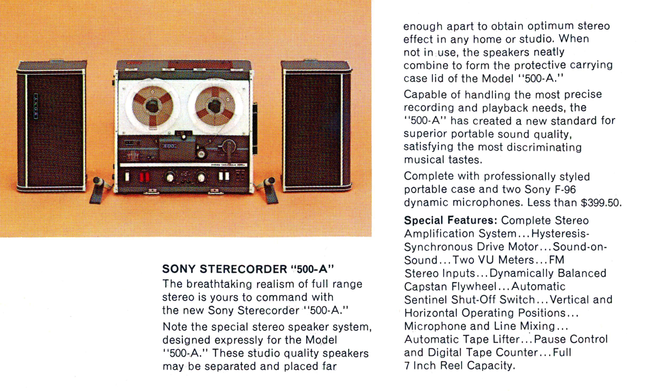 Sony TC-500 A | Hifi-Wiki
