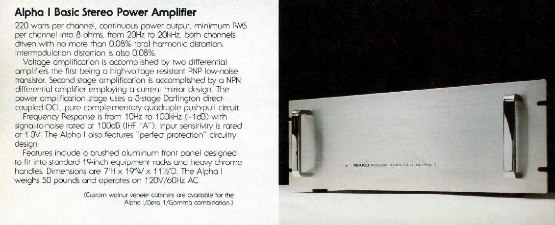 Nikko Alpha I | Hifi-Wiki