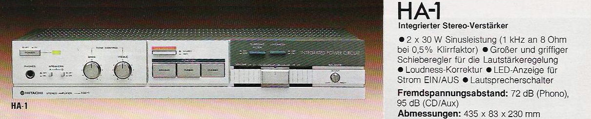 Hitachi HA-1 | Hifi-Wiki