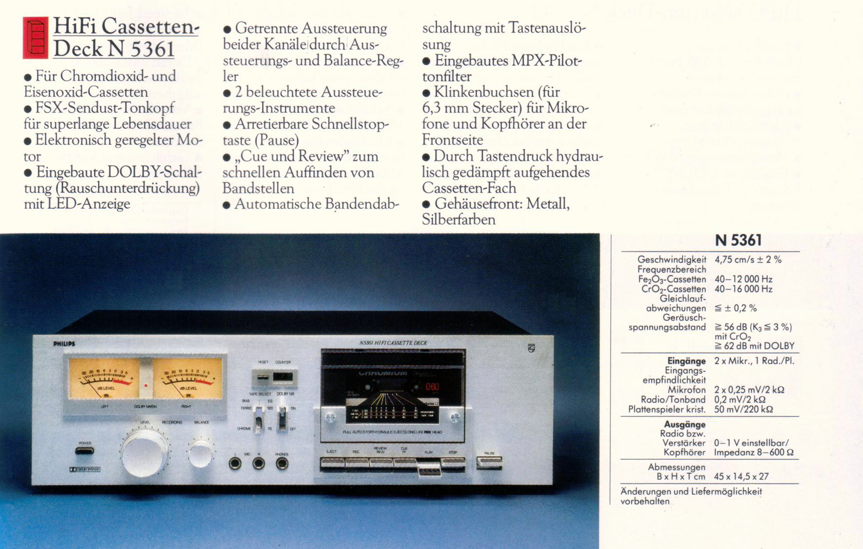 Philips N5361 | Hifi-Wiki