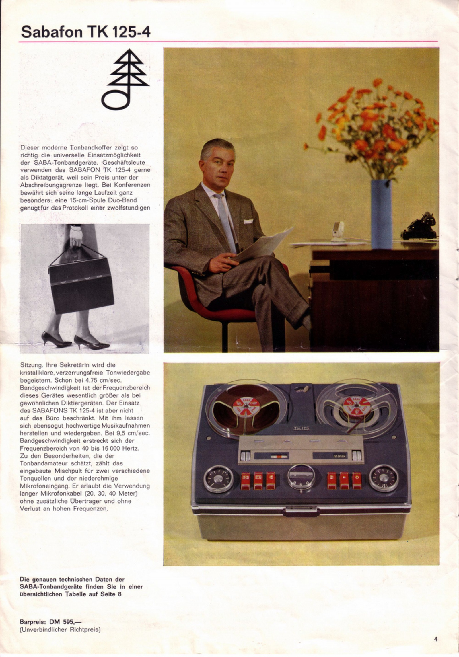 Saba Sabafon TK 125-4 | Hifi-Wiki